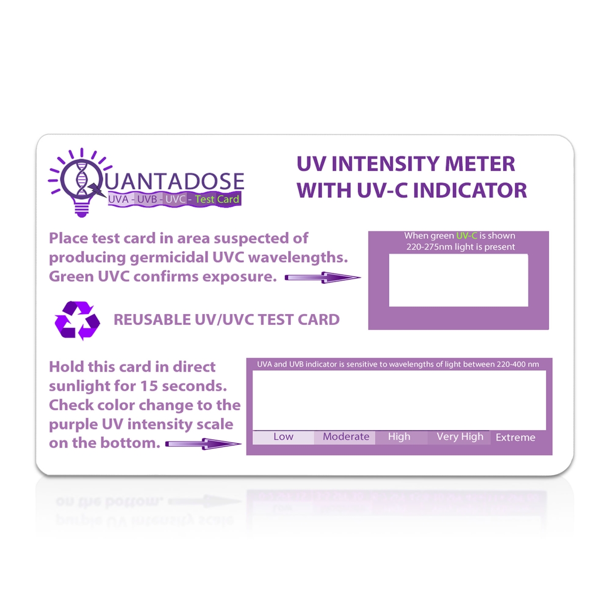 QuantaDose® Reusable UVC Test Cards – Far-UVC Detection ⋆ QuantaDose ...