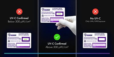 QuantaDose® Reusable UVC Test Cards – Spot Fake UV light Boxes, UV ...