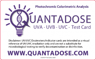 Two UV Test Strips in One: QuantaDose UV Light Test Card Has UVC ...