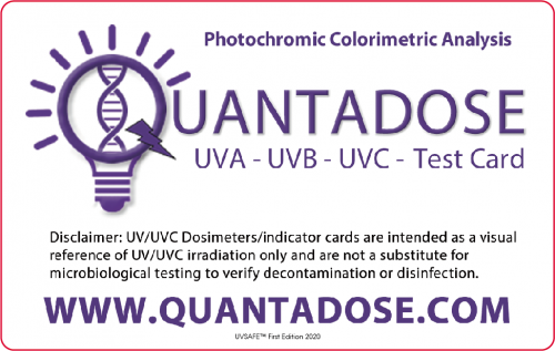 Two UV Test Strips in One: QuantaDose UV Light Test Card Has UVC ...