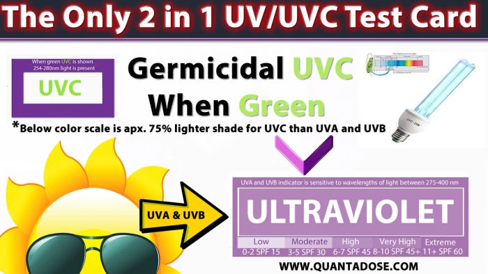 UV Indicator Card ⋆ QuantaDose Far-UV/UVC Light and Detection