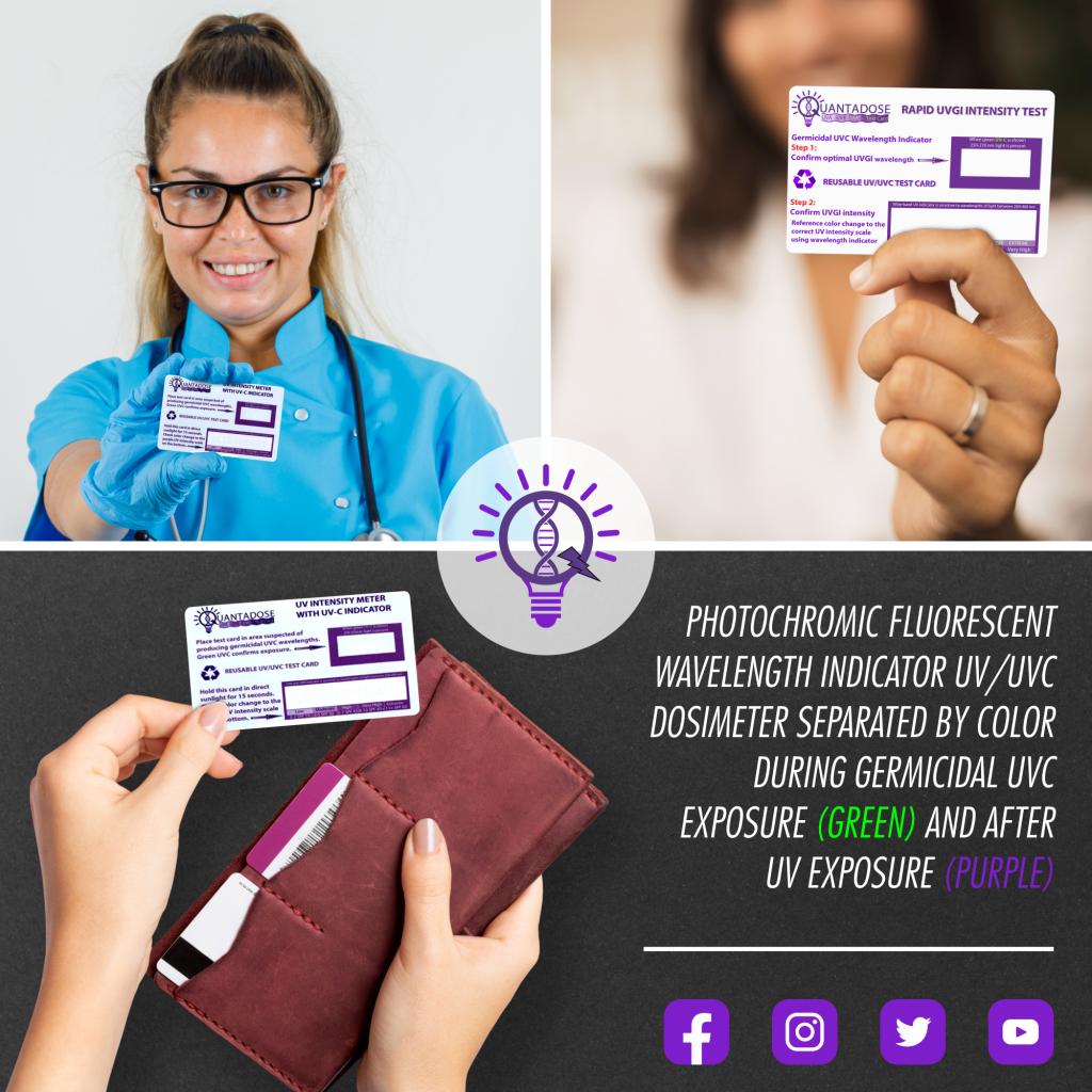 UVC Test Card ⋆ QuantaDose Far-UV/UVC Light and Detection