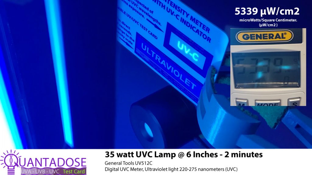 QuantaDose™ (2pc) 1st & 2nd Edition Reusable UVC Test Cards 300 µW/cm² ...