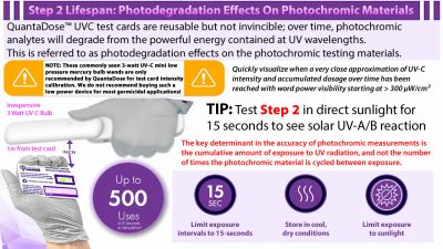 UV-C Test Results Flow Chart - QuantaDose UV-C Test Card is a Two-part ...