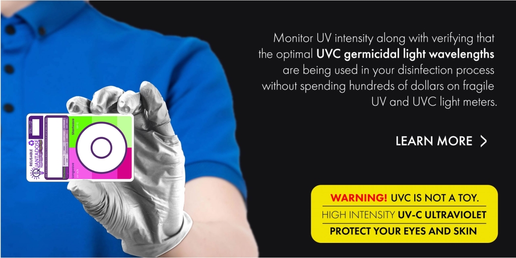 QuantaDose® Multi-Wavelength Bi-Luminescent UV/UVC Light Test Card ⋆ ...