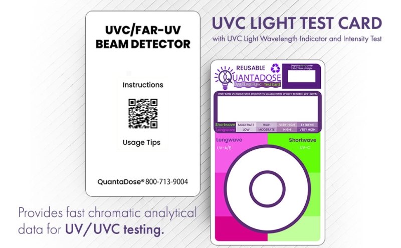 QuantaDose® Multi-Wavelength Bi-Luminescent UV/UVC Light Test Card ⋆ ...